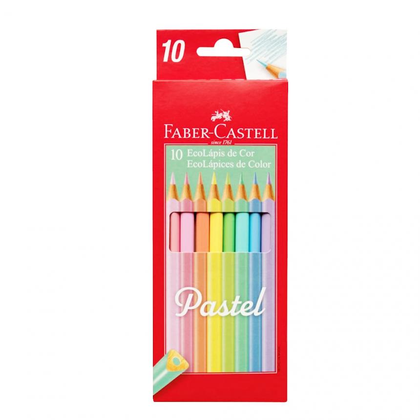 LAPIZ COLOR PASTEL X 10 UN FABER CASTELL - Distribuidora La Colo