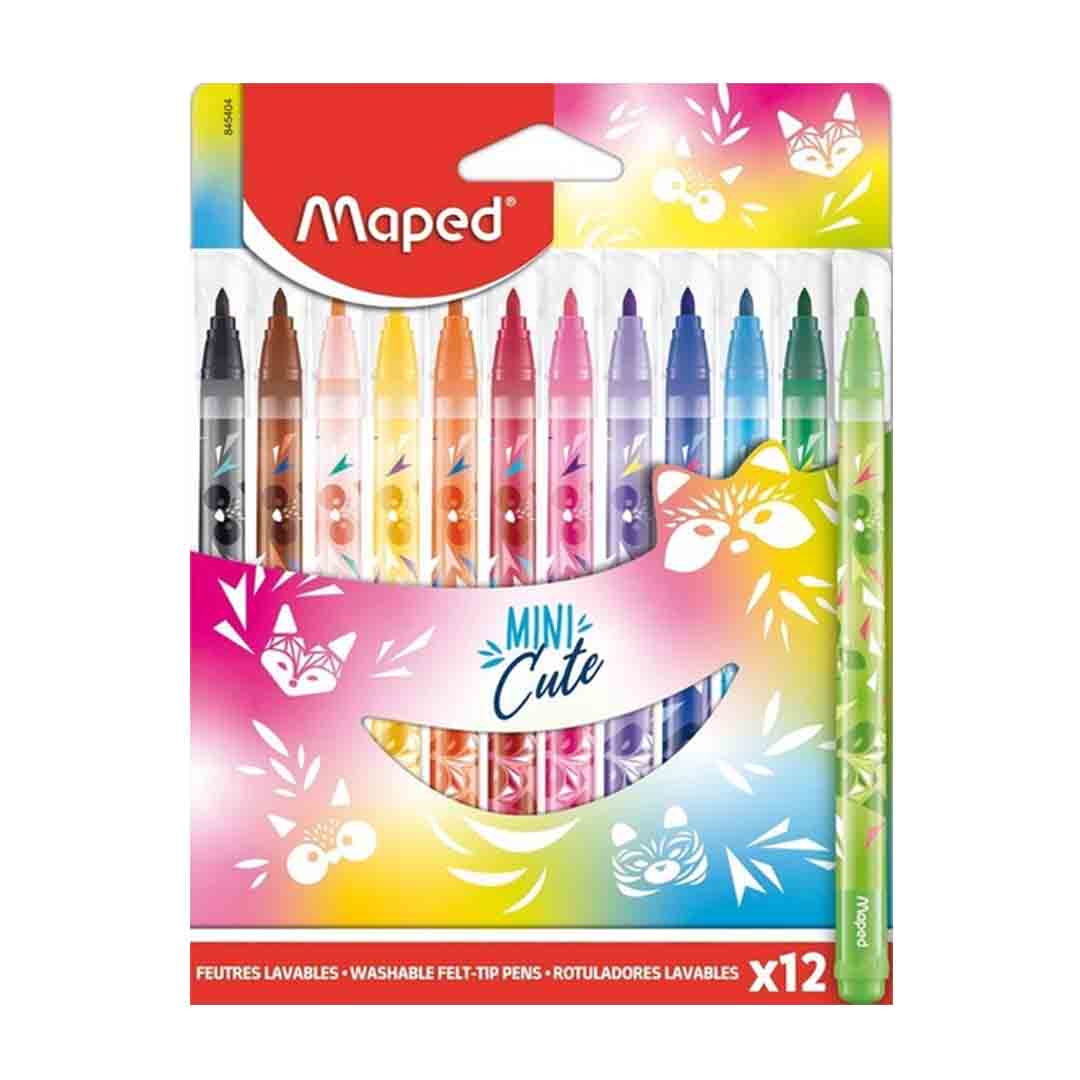 MARCADOR MAPED MINI CUTE X12U 845404 – Distribuidora La Colo