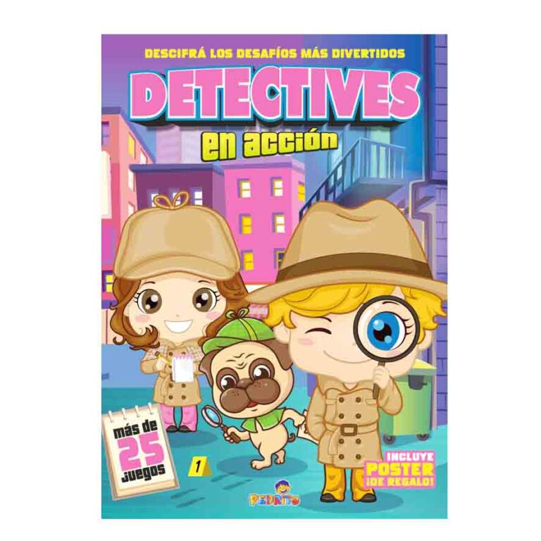 LIBRO ACTIVIDADES C/POSTER DETECTIVES EN ACCION – Distribuidora La Colo