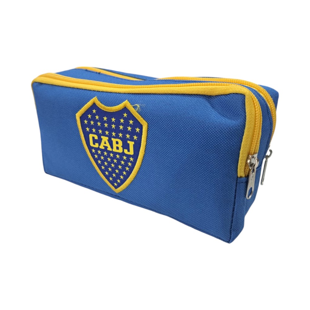 CARTUCHERA DOBLE CIERRE 20X10 BORDADA BOCA C/U – Distribuidora La Colo
