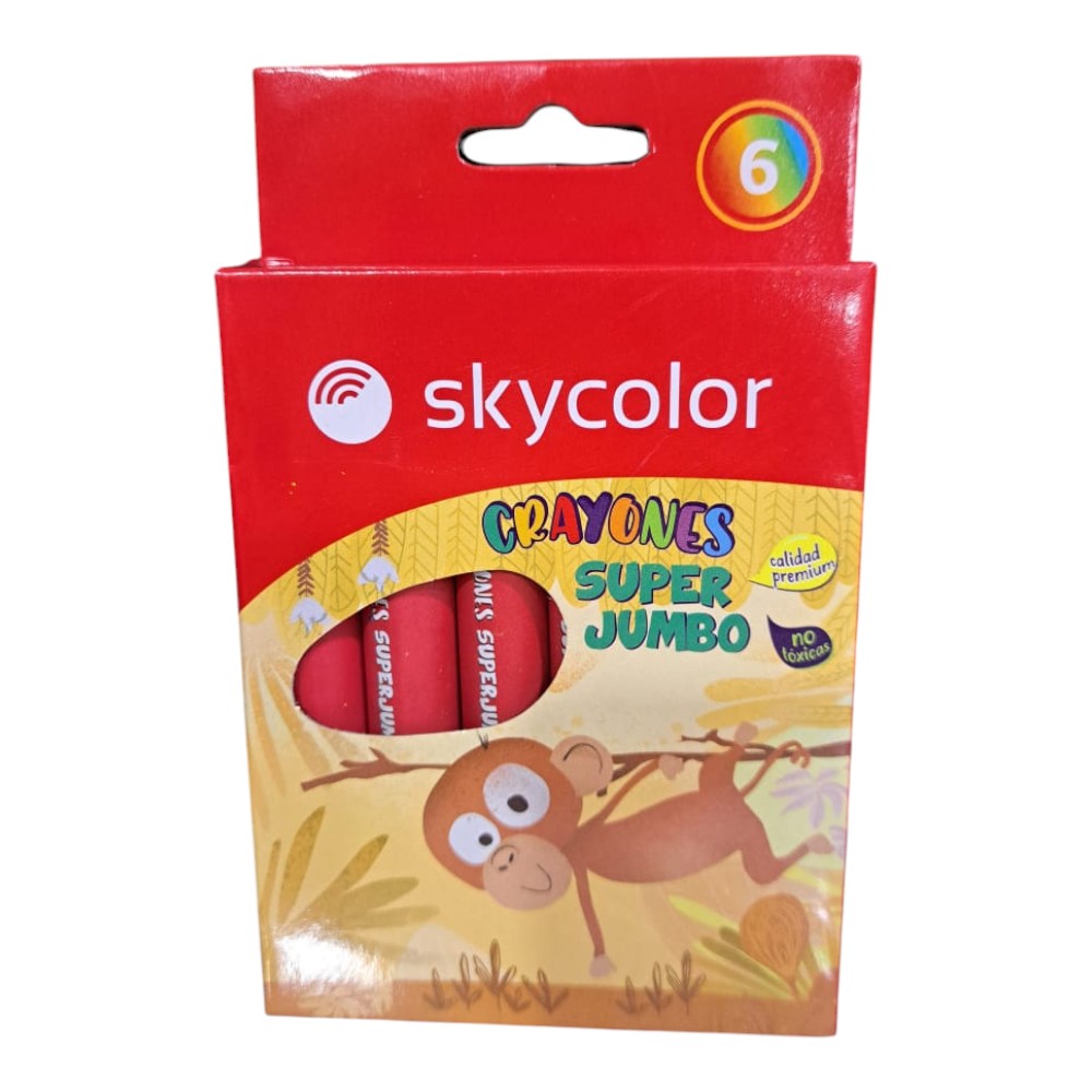 CRAYON SKYCOLOR SUPER JUMBO X6U – Distribuidora La Colo