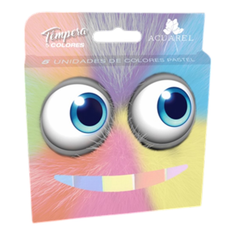 TEMPERA ACUAREL POMO PASTEL SURTIDO X6U – Distribuidora La Colo