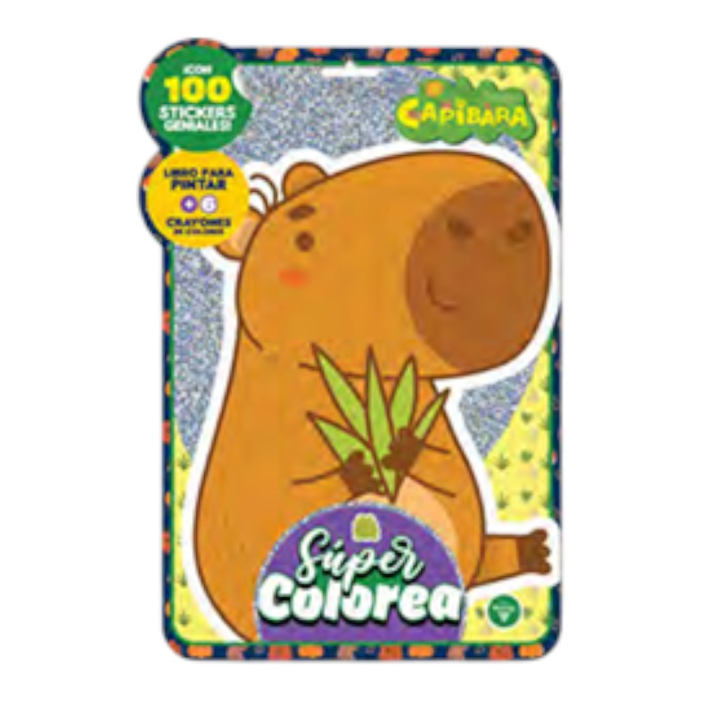 FLOW PACK SUPER COLOREA CAPYBARA C/U /6535 – Distribuidora La Colo