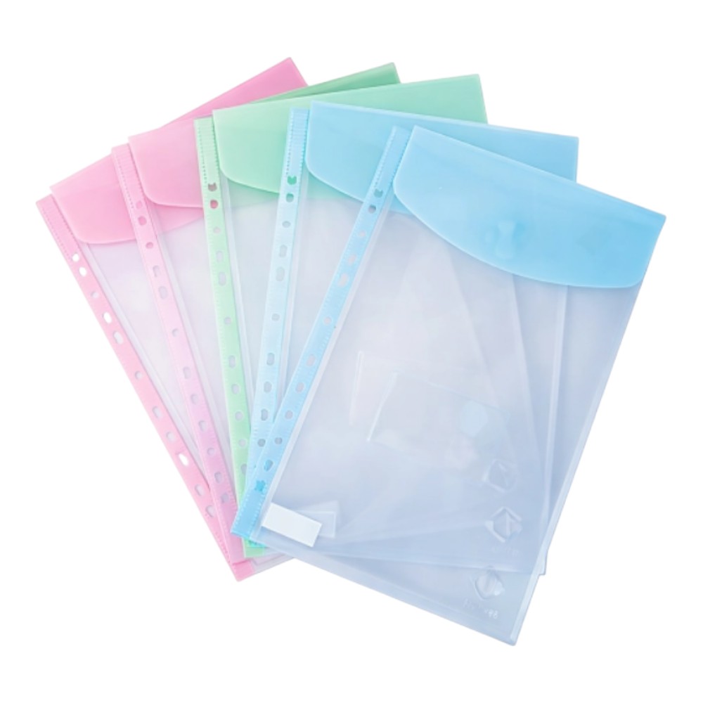 SOBRE PLASTICO C/BOTON P/CARPETA IBICO A4 SURTIDOS X6U /76817 ...